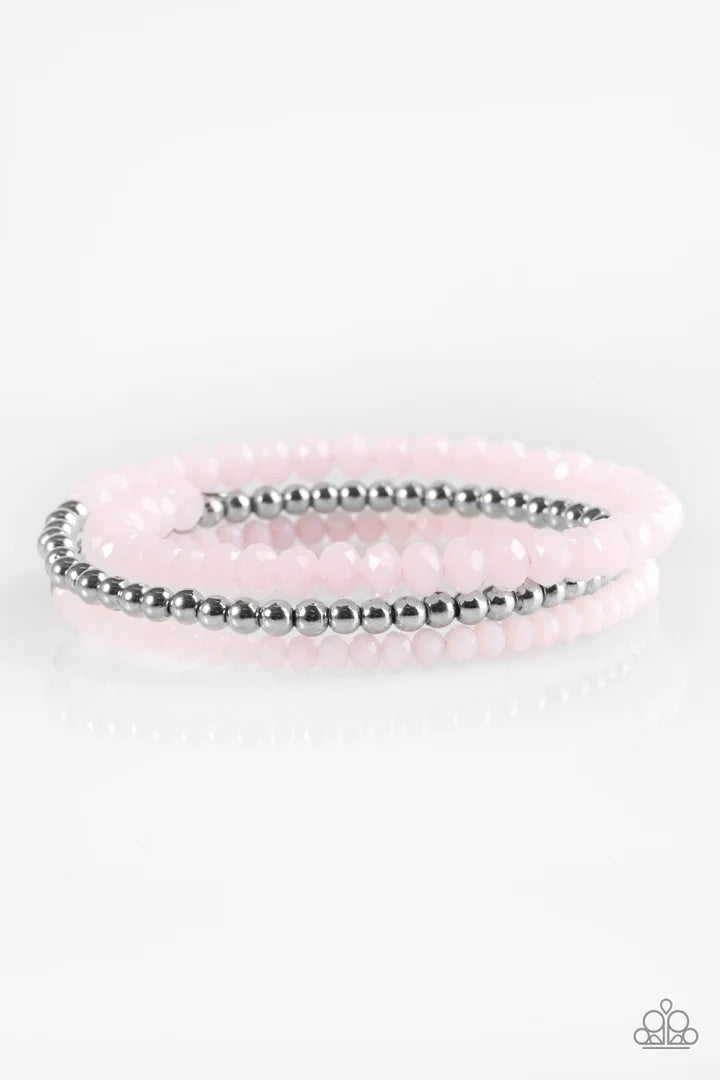 Luminous Luster Pink Coil Bracelet – Angie's $5.00 Bling